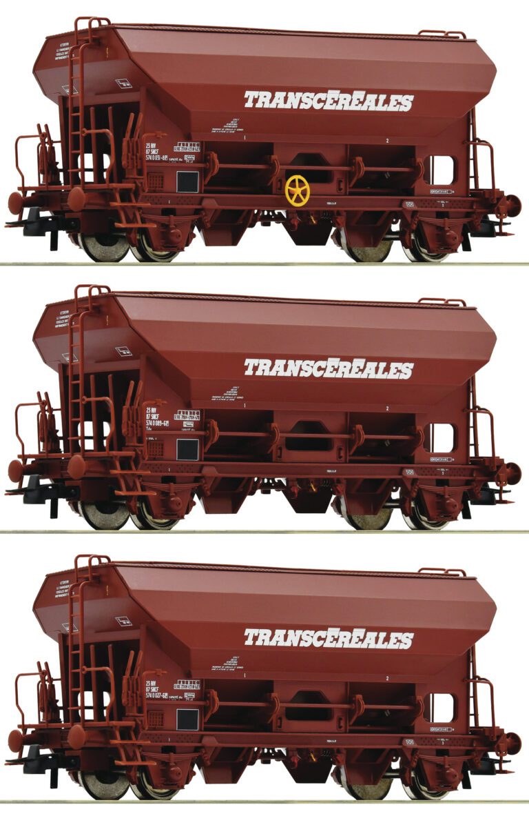 ROCO 76033 - 3 piece set self-unloading hopper wagons, SNCF ...