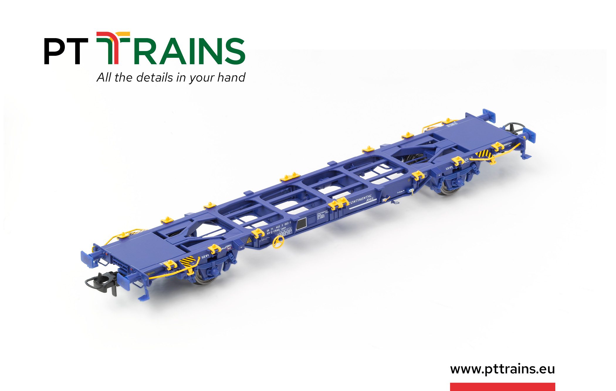 PT TRAINS 100150 Wagon CONTINENTAL RAIL Lgnss - Modelrailway.pt